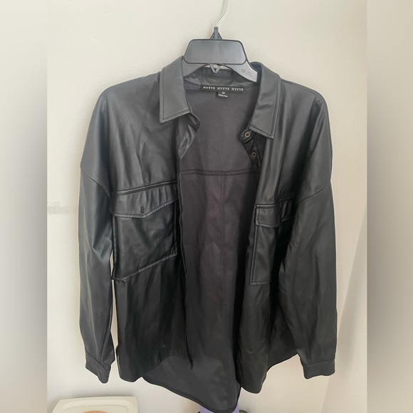 HYFVE | Tops | Leather Shacket | Poshmark